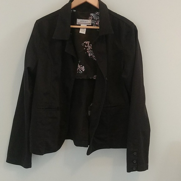 Passport | Jackets & Coats | Passports Partilly Lined Black Jacket ...